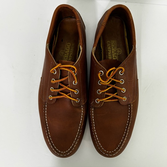 Sebago | Shoes | Sebago Campsides Boat Shoes Brown Leather Mens 4 ...